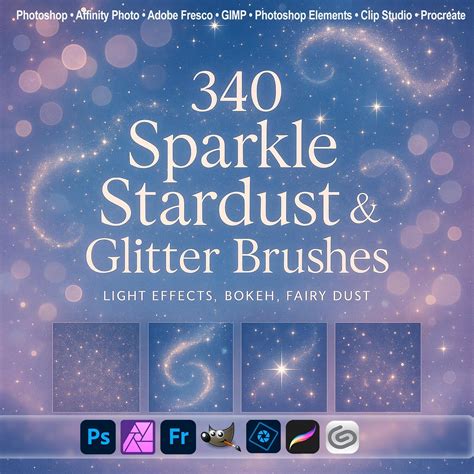 Sparkle Stardust And Glitter Brushes Light Effects Bokeh Fairy Dust