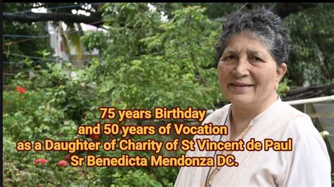 Vocation Of A Daughter Of Charity Of St Vincent De Paul Sr Benedicta Mendonca Dc