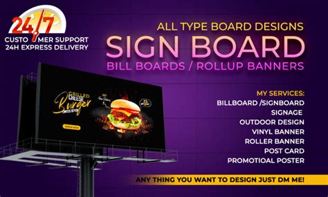 Design Print Ready Billboards Sandwich Board Rollup Banners Standee By Sumra Khalid Fiverr