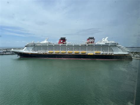 Cruise Ship Shorts Cruise Ship Disney Fantasy Docked At Port