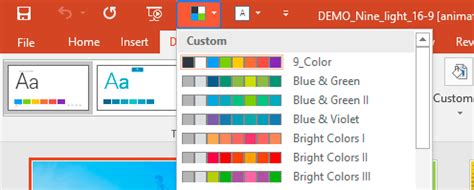 PowerPoint How To Change A Color Scheme Of The Presentation To A