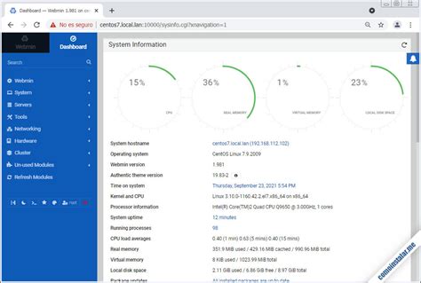 Cómo instalar Webmin en CentOS 7 2022 Paso a paso