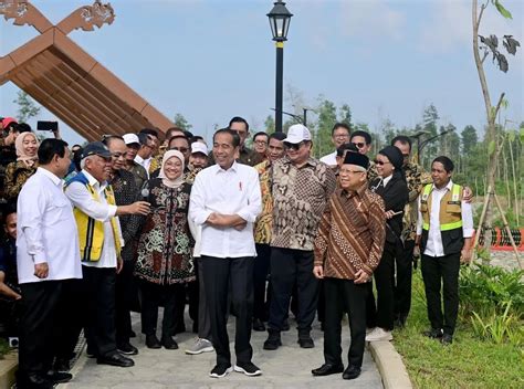 Jokowi Resmikan Taman Kusuma Bangsa Di Ikn Nusantara