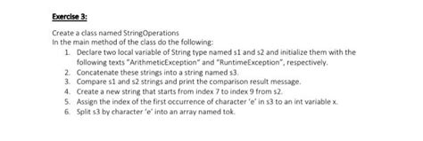 solved exercise 3 create a class named string operations in