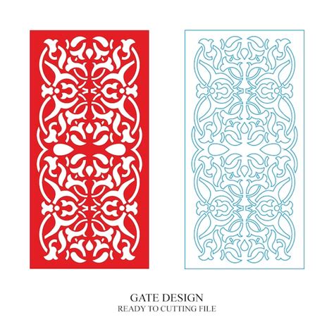 Premium Vector Cnc Jali Door Laser Cutting Design Pattern Vector