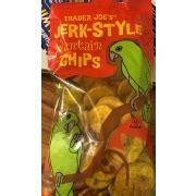 Trader Joes Plantain Chips Jerk Style Calories Nutrition Analysis