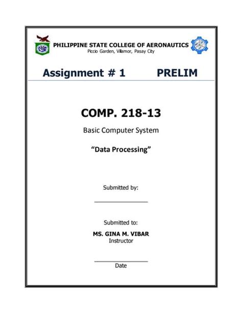 format of assignment pdf
