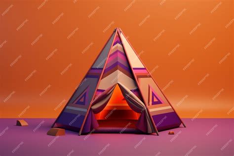 Premium Ai Image A 3d Model Of A Triangle Made By The Artist