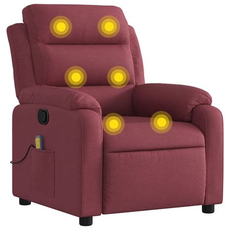 Fauteuil De Salon Chaise Fauteuil De Massage Inclinable Rouge