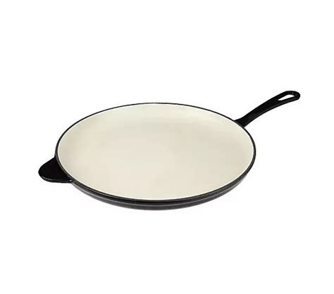 Technique Enameled Cast Iron 12 Round Flat Griddle