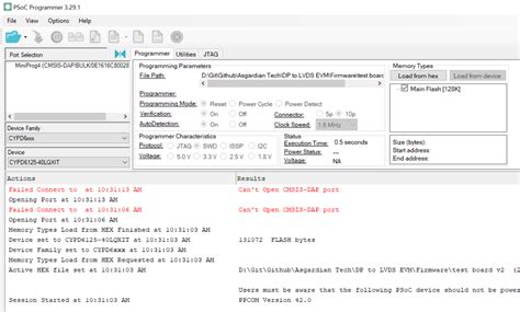 Solved Psoc Programmer Miniprog4 Cant Open Cmis Dap