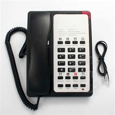 Gtd High Quality Full Featured Hotel Desktop Intercom System Telephone Hotel Hair Dryer And