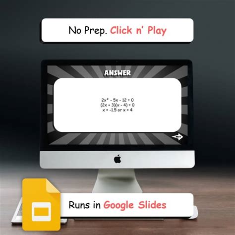 Quadratic Equations And Expressions Bump Math Game No Prep Grade 9 Review