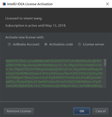 intellij idea ultimate activation key osesat