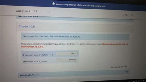 Solved Ompleted All Of The Work In This Assignment Question Chegg