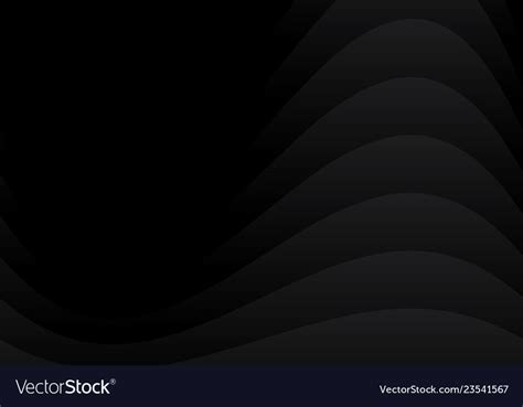 Abstract Black Curved Overlap Layer Design On Vector Image