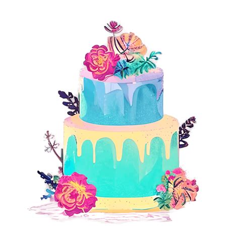 Hyper Realistic Floral Cake Topper Graphic · Creative Fabrica