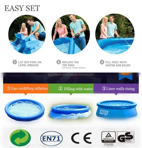 Intex 15 Ft X 15 Ft X 42 In Inflatable Top Ring Round 02222024