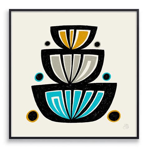 Flora Stack 01 Fine Art Print On Bamboo Paper Abstract Pursuits