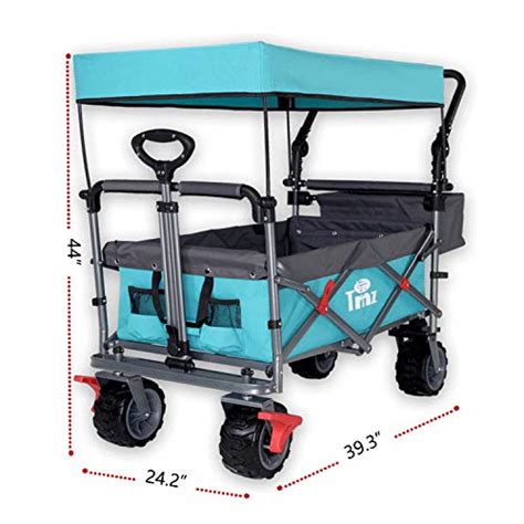TMZ All Terrain Utility Folding Beach Wagon Collapsible Hand Cart