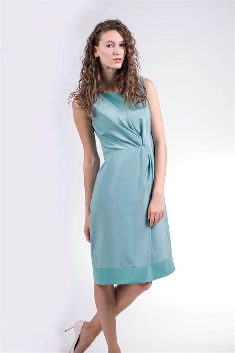 Light Blue Electric Cocktail Dress Fg Atelier