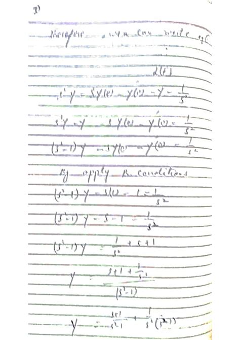 SOLUTION Inverse Laplace Transform Solved Examples Theorem Studypool