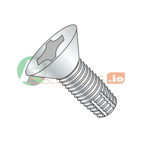 Newport Fasteners Thread Cutting Screw 6 32 X 3 4 In Zinc Plated