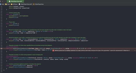 method cannot be in an objc extension of a class without nonobjc