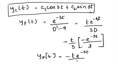 SOLVED Consider The Differential Equation Y 9y 0 Let U V D