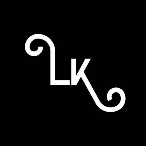 Diseño Del Logotipo De La Letra Lk Icono Del Logotipo De Letras Iniciales Lk Plantilla De