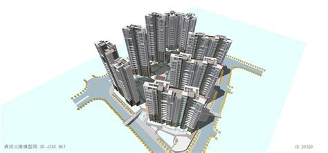 北辰长沙新河三角洲e5地块项目（投标文本）中建国际su模型su模型 居住住宅模型su模型