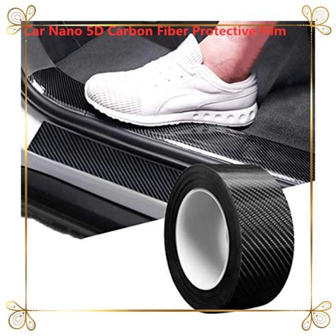 Jual MSUE Stiker Pelindung Mobil Protector Carbon Fiber Car Wrap Film Vynil C3841 Black
