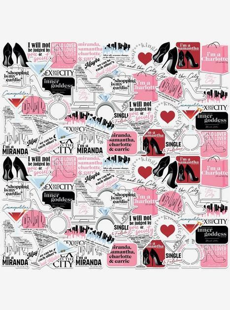 Sex And The City 100ct Vinyl Stickers Variety Pack Boxlunch