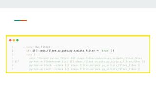 Configuring Python Linting To Be Part Of Ci Cd Using Github Actions Ppt