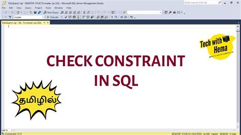 Check Constraint In Tamil Learn Sql In Tamil Dbms In Tamil Mssql