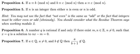 Solved Proposition 4 If A B Mod N And B C Mod N