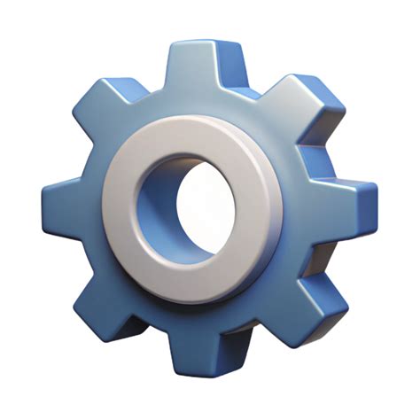 Inspired Surreal Minimal Technical Drawing Of A Gear With Crisp Edges And Single Weight Stroke