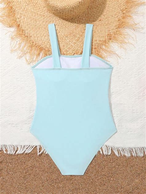 SHEIN Tween Girls Hollow Simple Daily Swimsuit One Piece SHEIN South Africa
