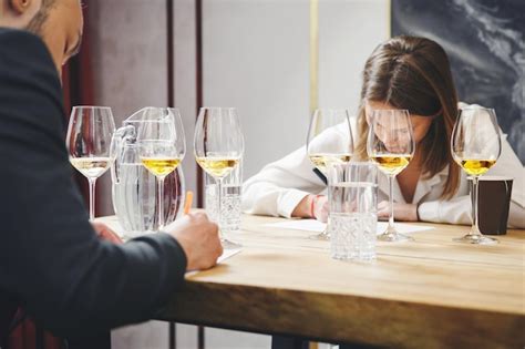 Premium Photo Sommelier Passes Training For Get The Certification