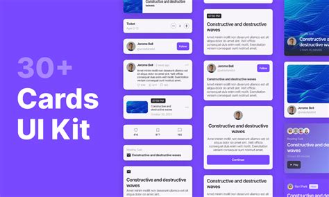 Card UI Kit Figma Community
