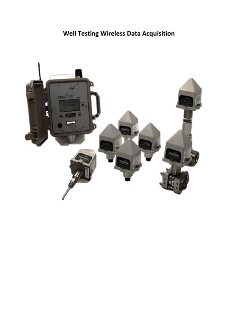 Well Testing Wireless Data Acquisition Pdf Sensor Flow Measurement