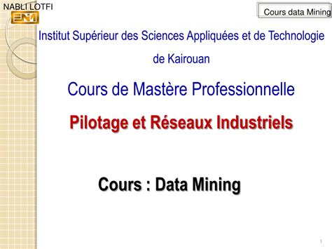 Pdf Cours Data Mining