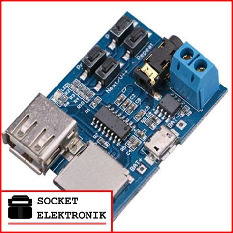 Jual Mp3 Decoder Module With Amplifier Decoding Audio Player Shopee Indonesia
