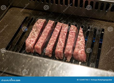Wagyu A5 Beef Yakiniku Stock Image Image Of Gourmet 123497765