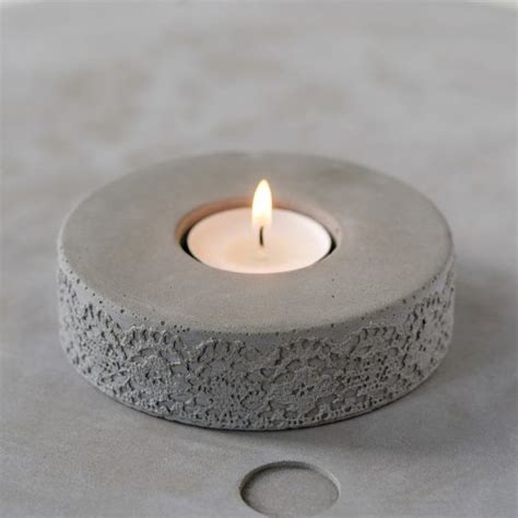 Подсвечник из бетона Мэриленд купить декор в стиле лофт Basteln