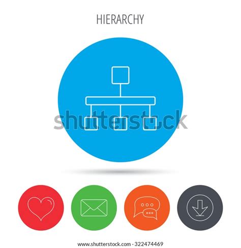 Hierarchy Icon Organization Chart Sign Database Stock Vector Royalty Free 322474469 Shutterstock