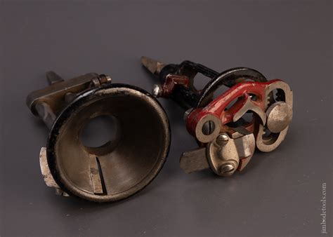 Pristine Set Hollow Auger And Large 3 Inch Dowel Pointer 107705 Jim Bode Tools