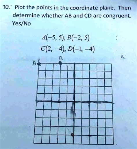 Video Solution 10 Plot The Points In The Coordinate Plane Then Determine Whether Ab And Cd