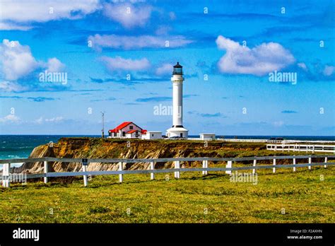 The Northern California Coastline At Point Arena California And Point