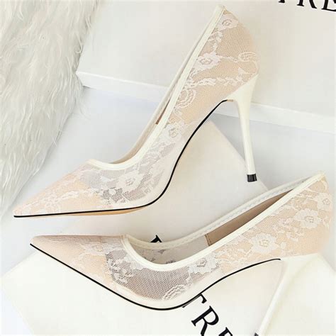 Sexy koronkowe wysokie obcasy buty damskie jakość 13332766983 Allegro pl